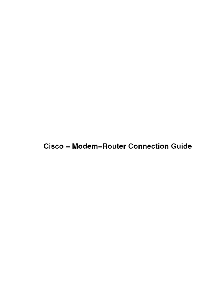 Modem Router Pdf Modem Router Computing