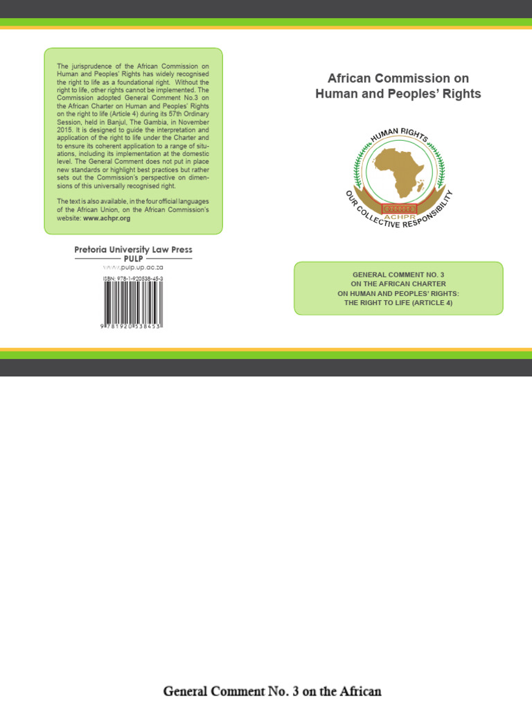 2017 General Comment No3 On The African Charter On Human Peoples Rights