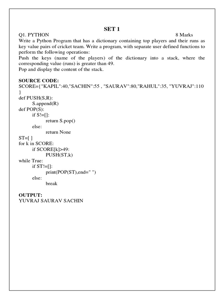 Final Board Practicals 2023-2024 CS Programs | PDF | Data Management | Computer Programming