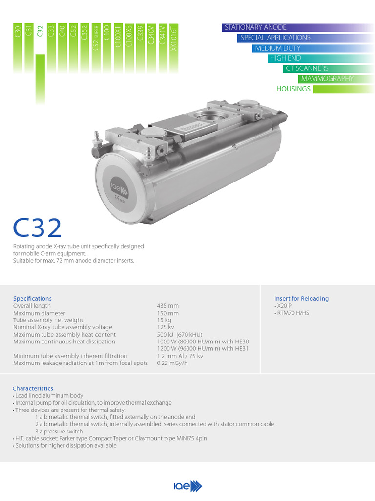 C32 (Brochure) | PDF | Vacuum Tube | Applied And Interdisciplinary Physics