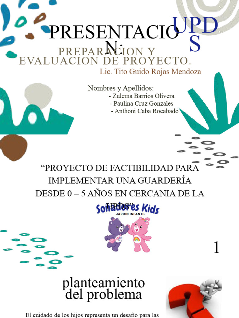 Proyecto de Guardería Infantil UPDS | PDF | Cuidado de los niños