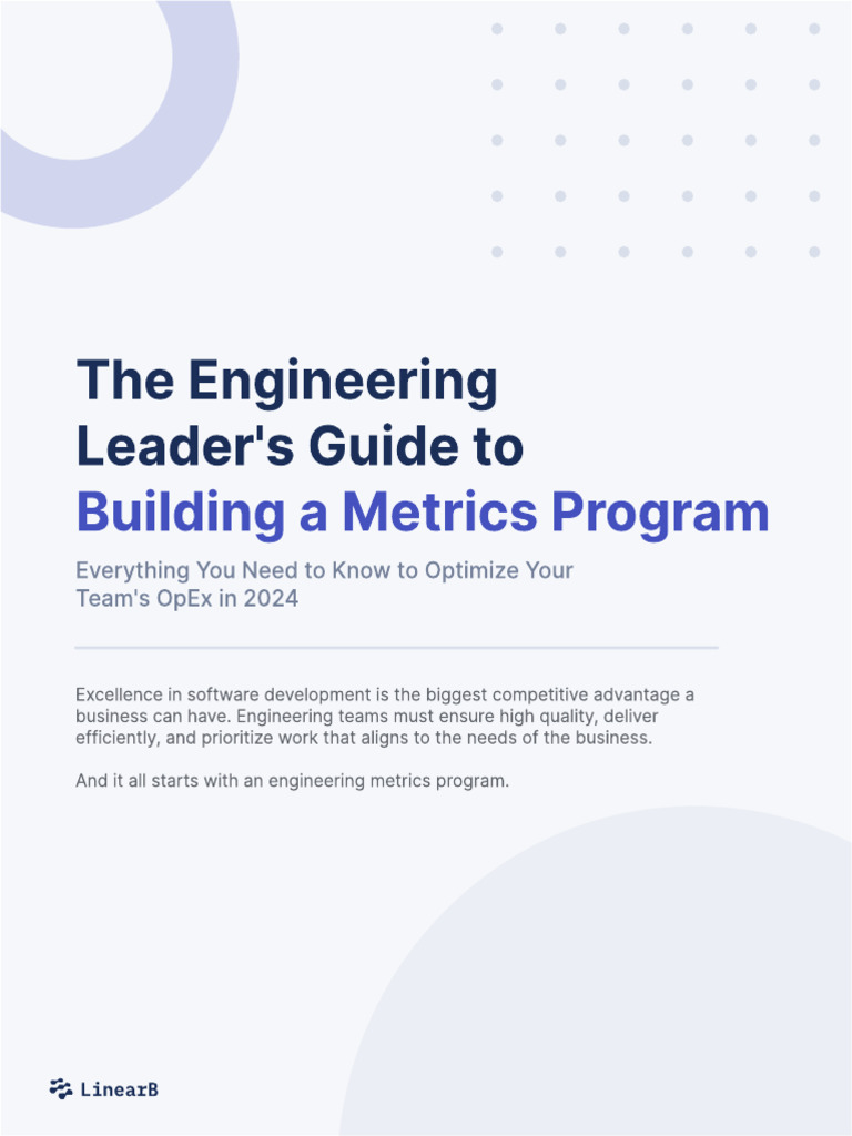Metrics Program for Engineering Success | PDF | Benchmarking | Business