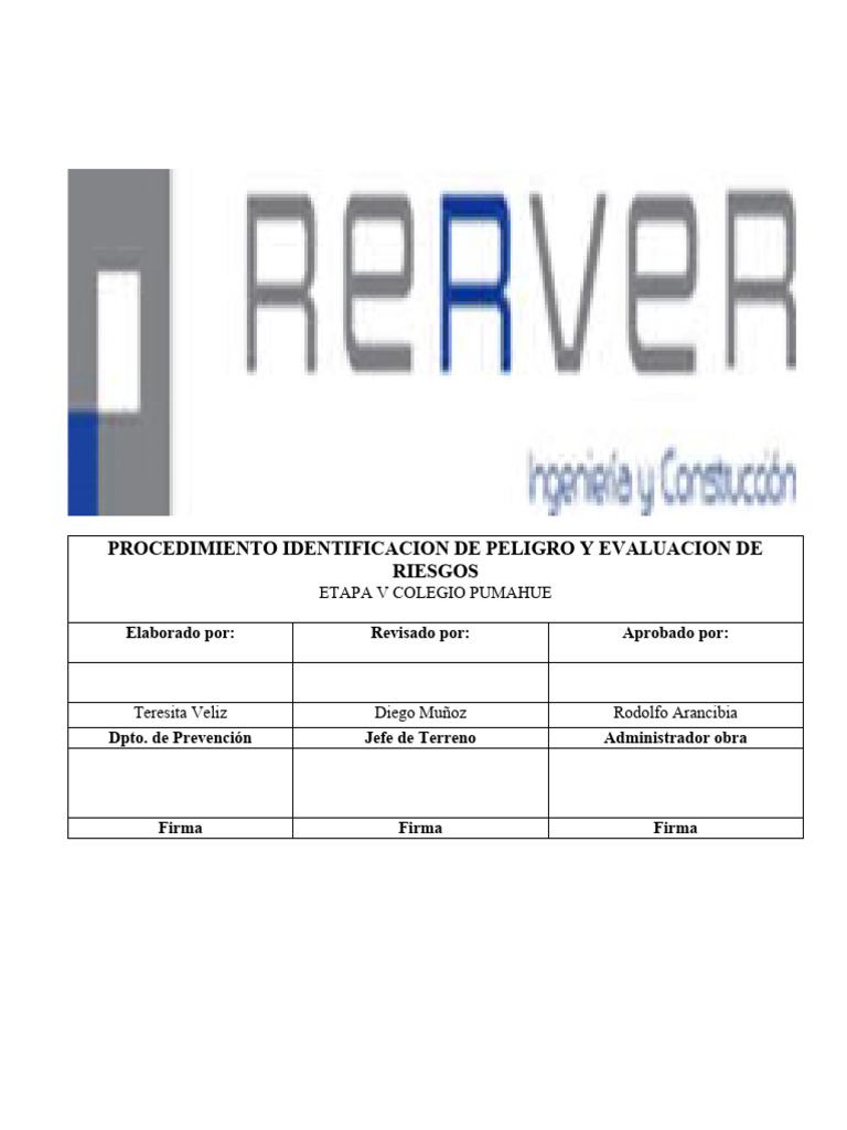 Identificación y Evaluación de Riesgos Laborales | PDF | Riesgo ...