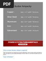 Busbar Selection Chart | PDF | Power Engineering | Electromagnetism