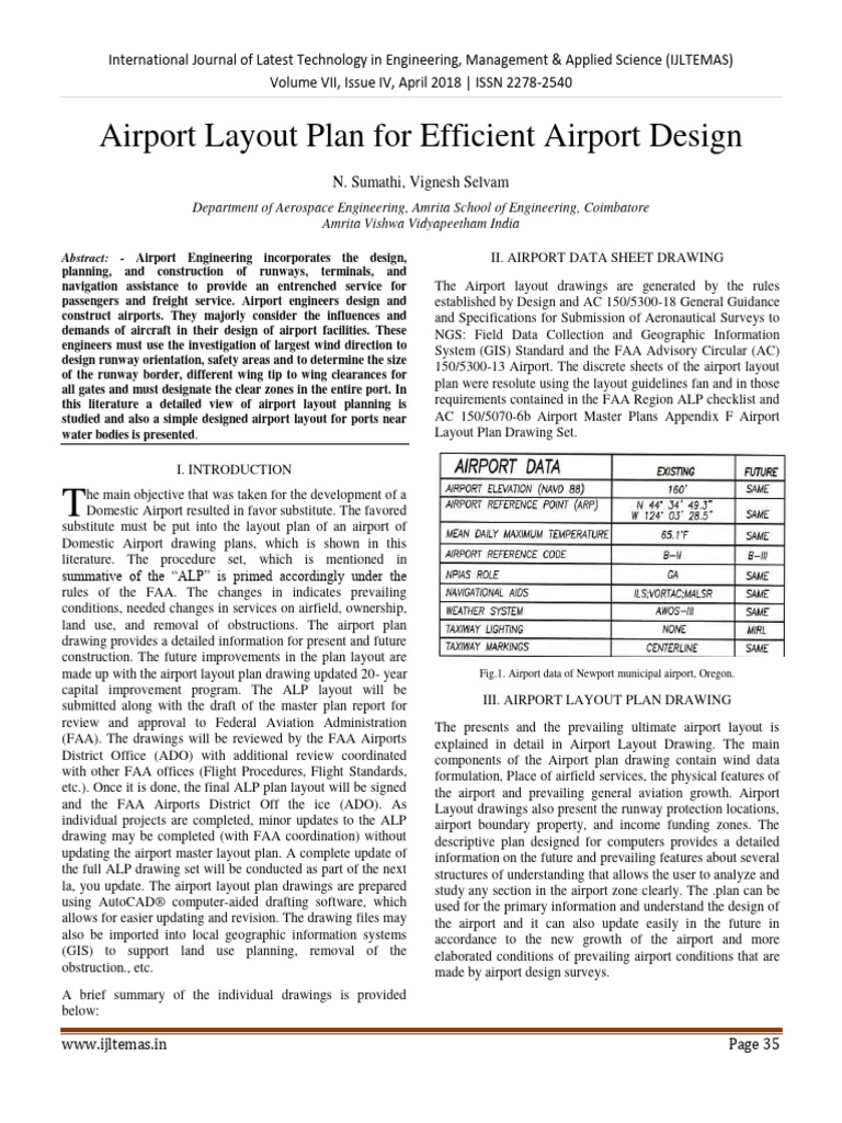 Airport Layout Plan For Efficient Airport Design | PDF | Airport | Runway