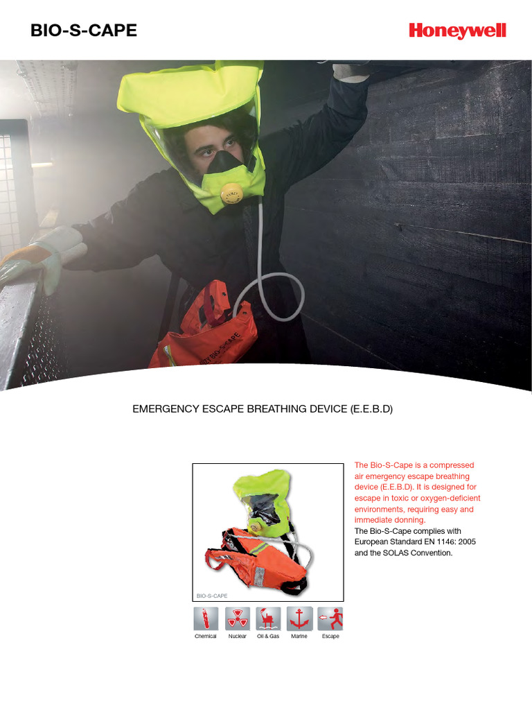 HONEYWELL - FENZY - EEBD - EMERGENCY ESCAPE BREATHING DEVICE - BIOSCAPE ...