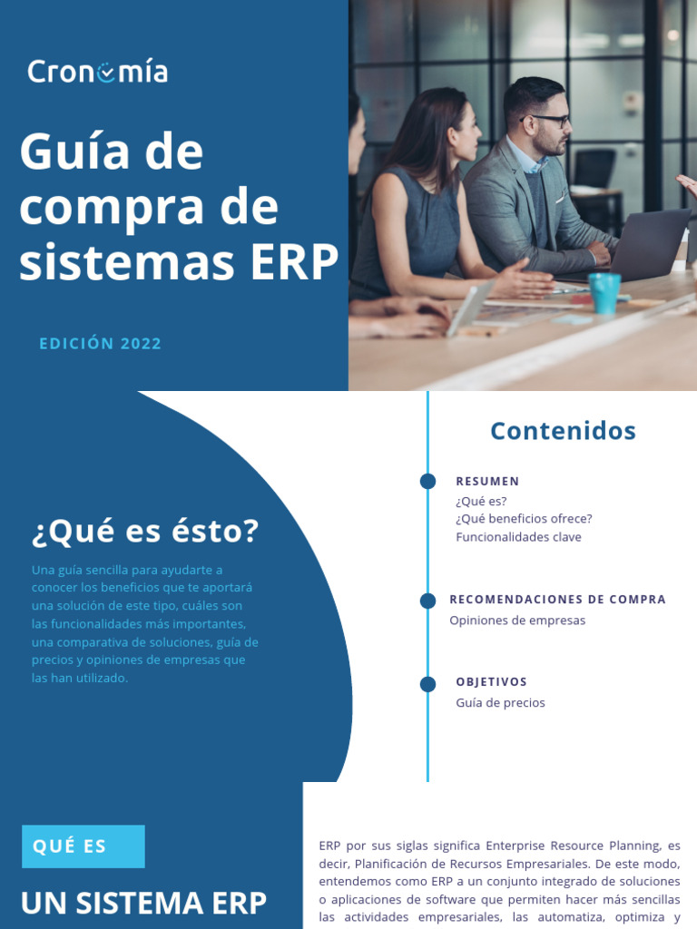 Guia-de-compra-ERP | PDF | Planificación de recursos empresariales | Informática