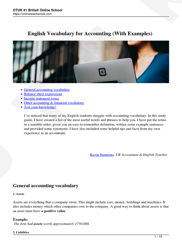 English For Accounting | PDF | Debits And Credits | Stocks