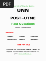 UNILAG JUPEB Practice Questions Answers | PDF