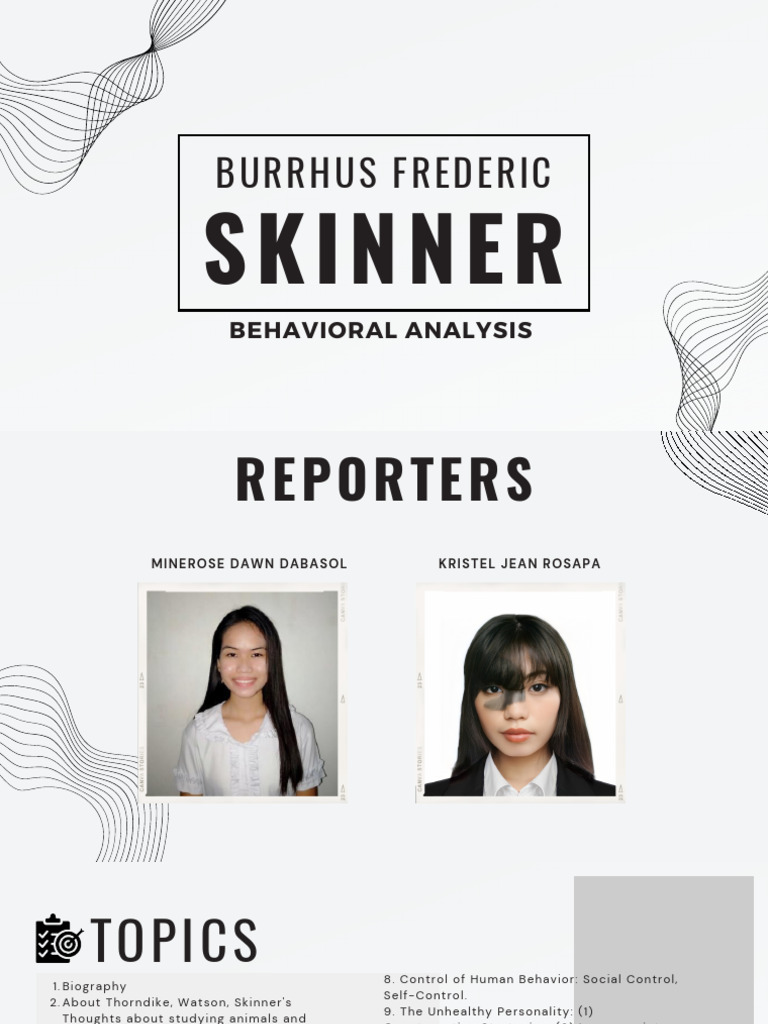 B.F. Skinner's Behavioral Analysis Insights | PDF | Reinforcement ...