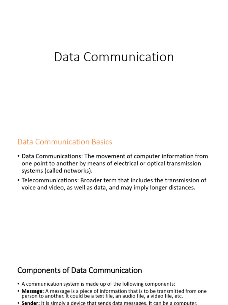 Data Communication - Lesson 4 | PDF | Telecommunications | Transmission Medium