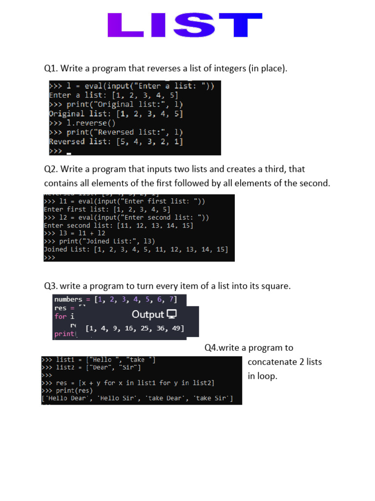Ip Practical File Class 11 Term 2 Pdf Computer Science Software Engineering 