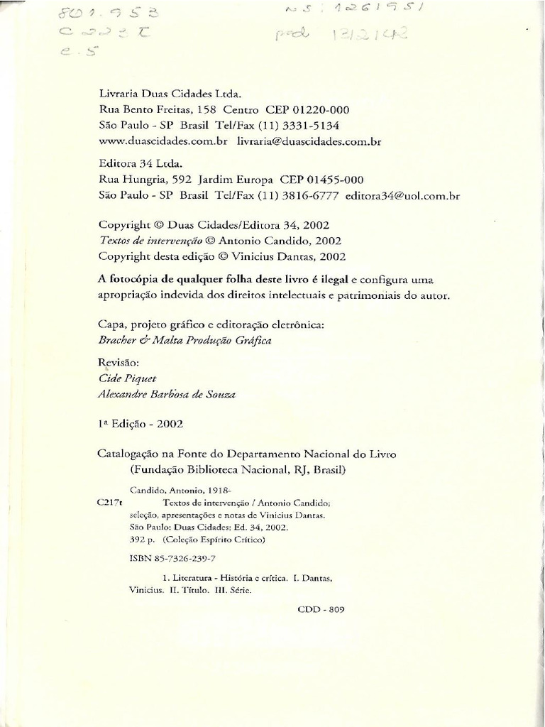 Texto 1 - PLEA 2023-1 - Antonio Candido | PDF