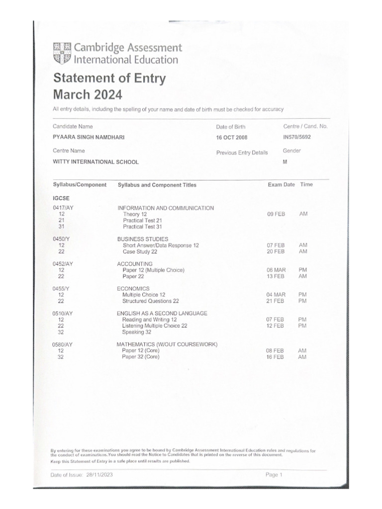 Cambridge Assessment | PDF