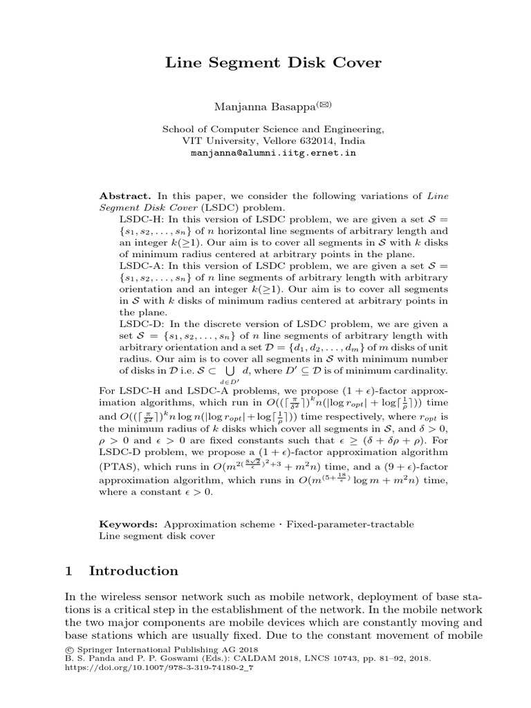 Basappa | PDF | Theoretical Computer Science | Applied Mathematics
