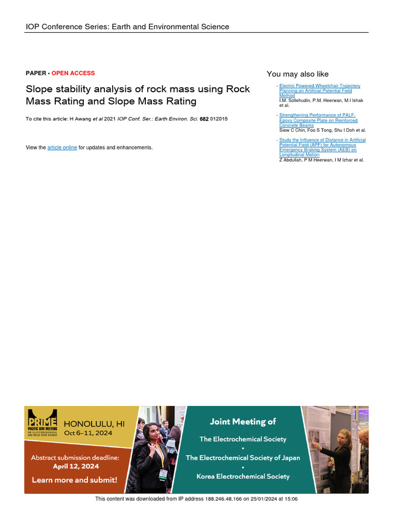 Rock Mass Stability Analysis Using RMR and SMR | PDF | Earth Sciences ...