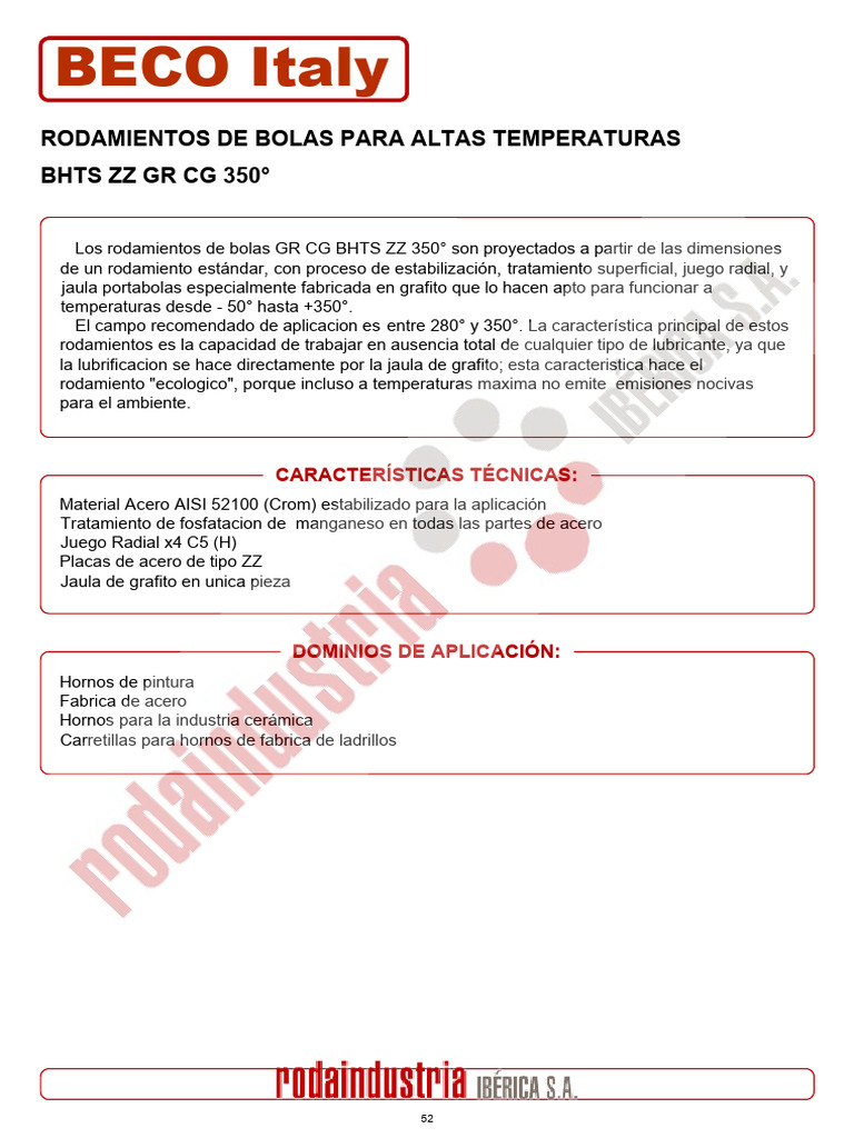 BECO - BHTS ZZ - Esp | PDF | Celsius | Acero