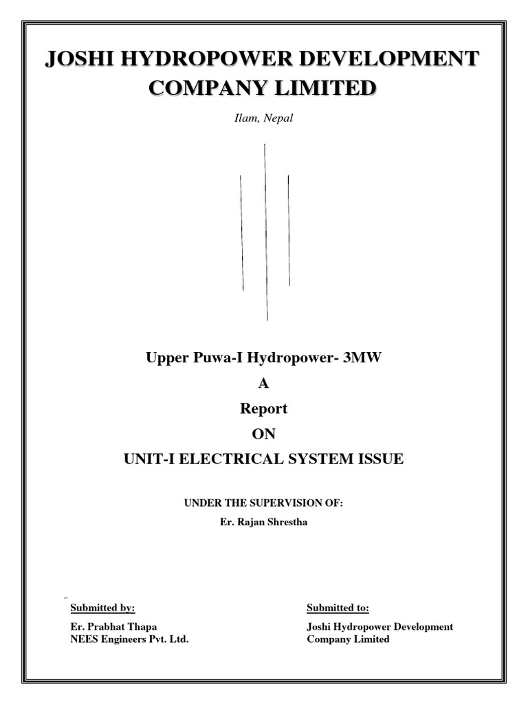 Low Discharge in Hydropower | PDF | Relay | Electric Generator