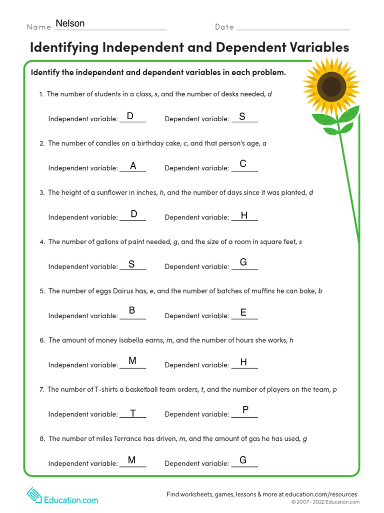 Identifying Independent and Dependent Variables | PDF