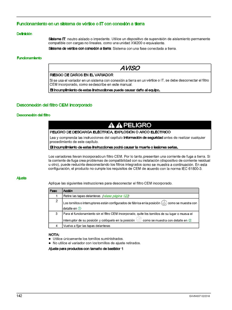 ATV600 - Desactivar Filtro | PDF