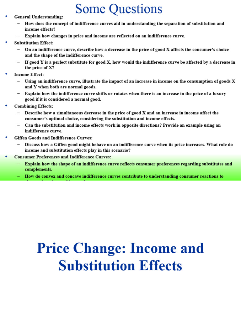 Substitution and Income Effects Explained | PDF | Consumers | Business ...