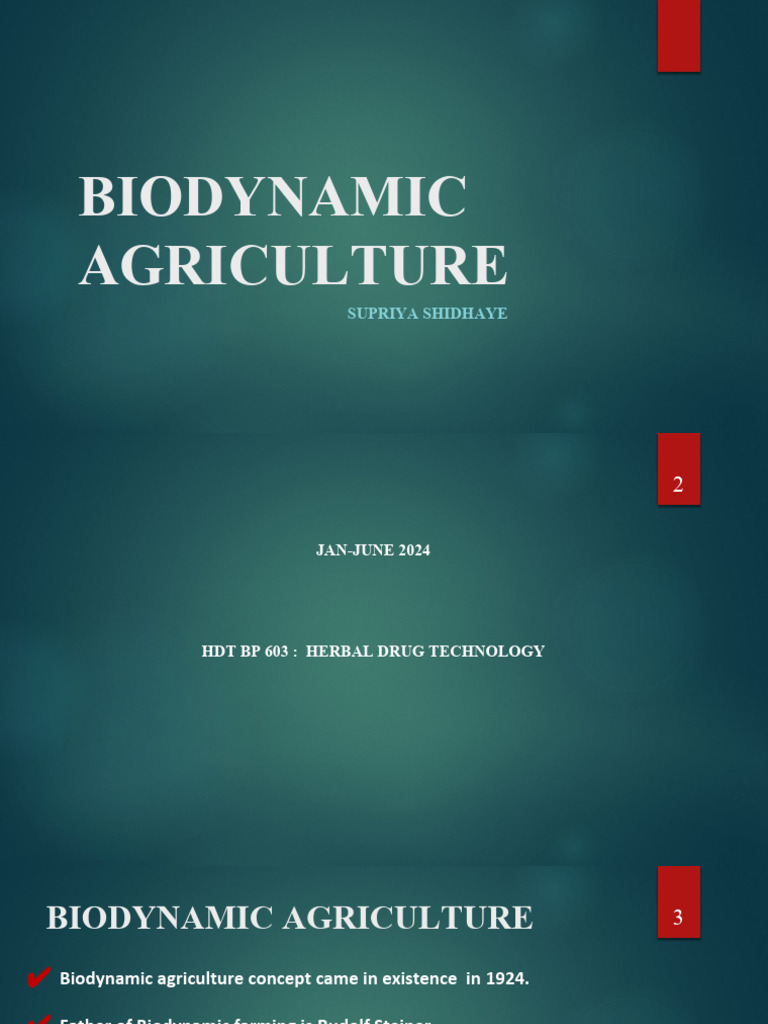 Biodynamic Agriculture | PDF | Organic Farming | Agriculture