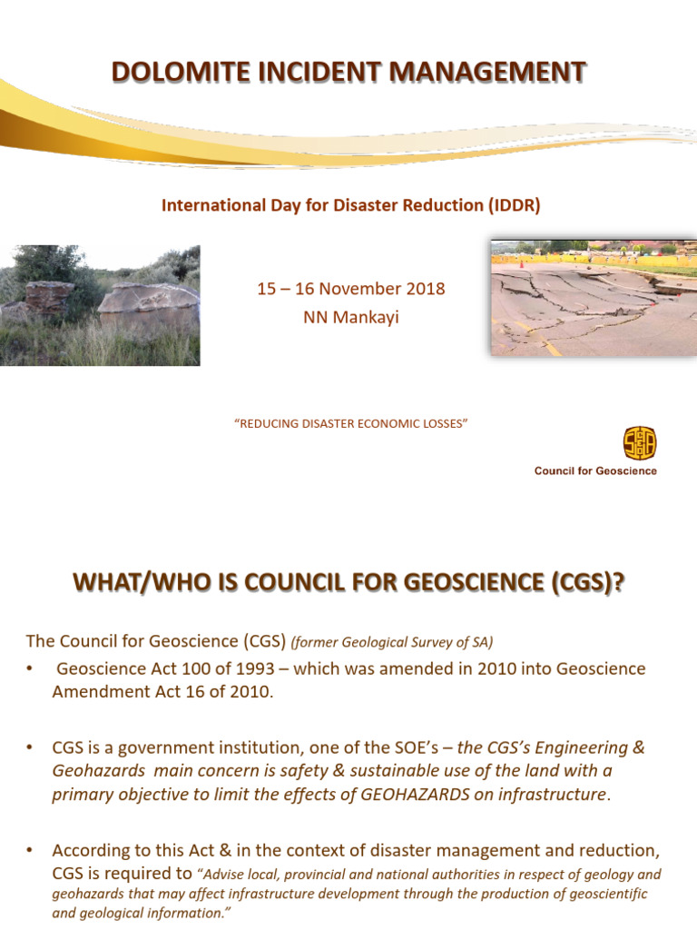 Conference Procedings On Dolomite | PDF | Risk Management | Risk