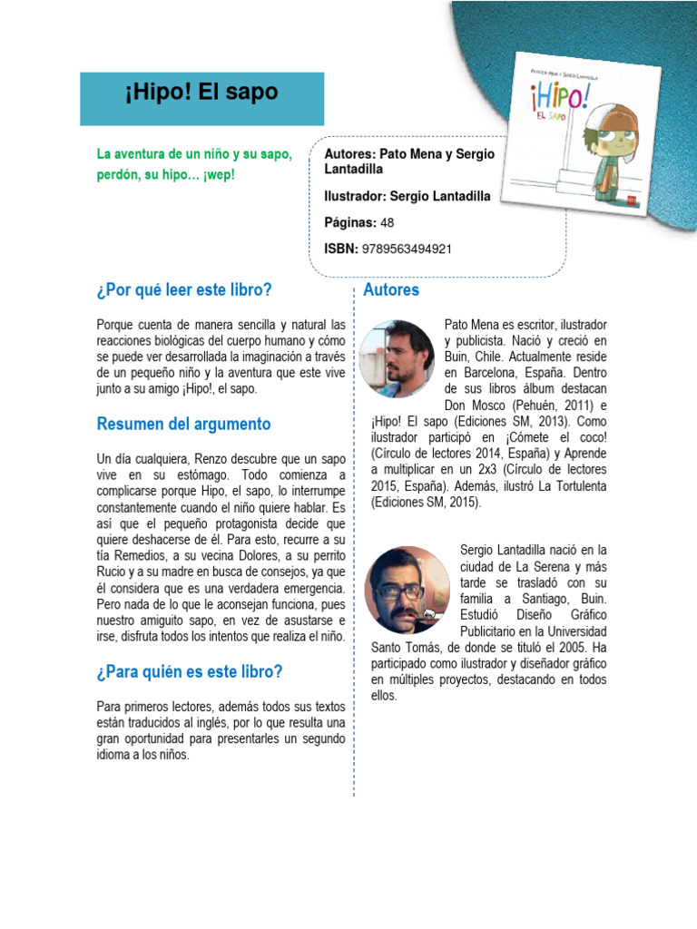 Savia Hipo El Sapo | PDF