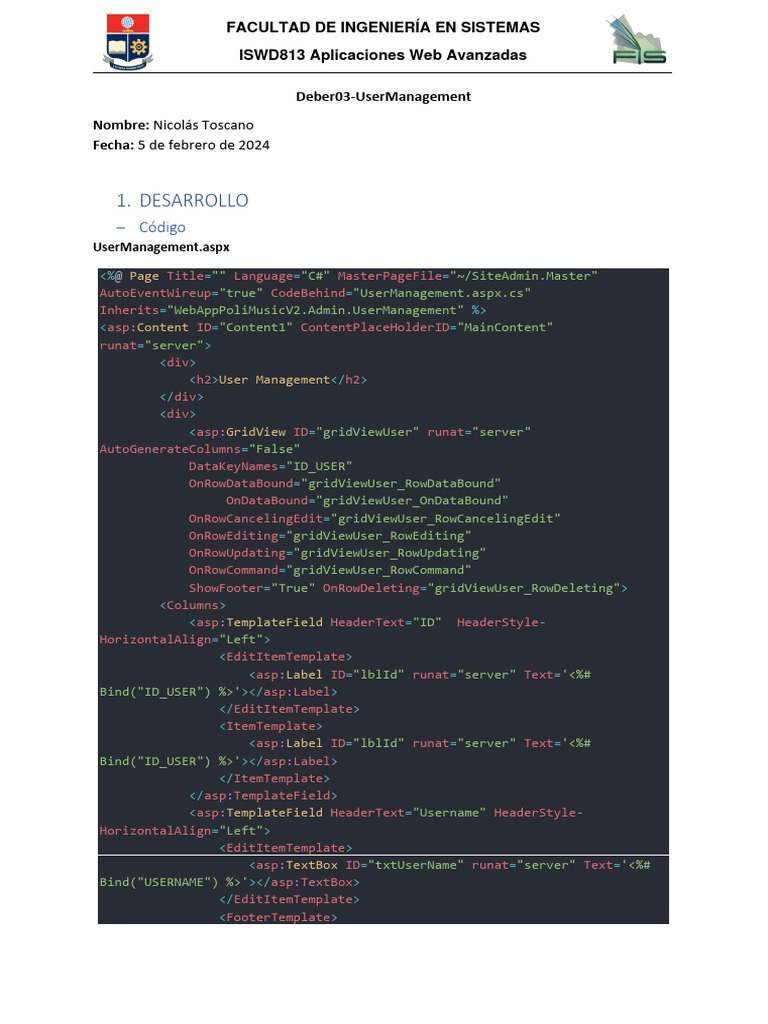 Deber03-UserManagement-Nicolás Toscano | PDF | User (Computing) | Password