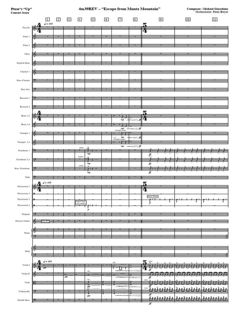 Micheal Giacchino - Up - Selections (Full Score) | PDF