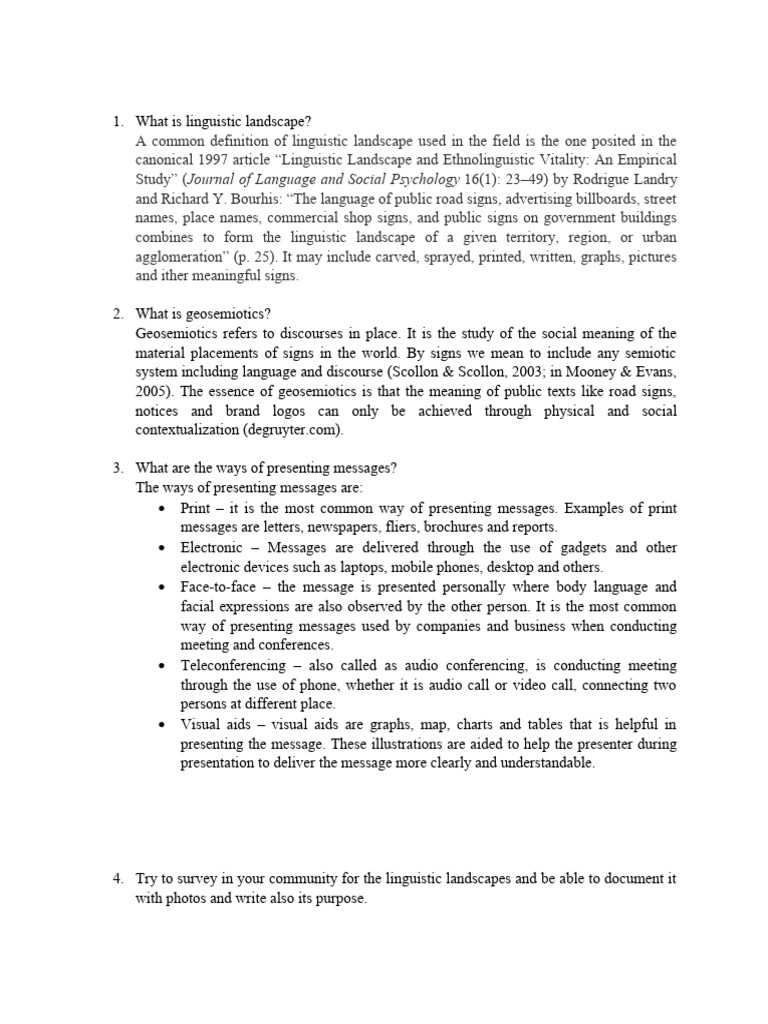 Assignment 7 Pdf Linguistics Human Communication