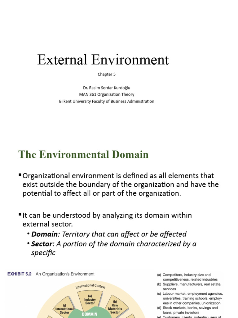 Chapter 5 External Environment | PDF | Uncertainty | Risk