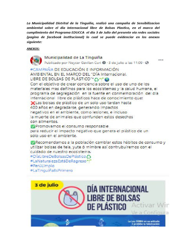 Campaña de Sensibilizacion Ambiental | PDF Campaña de Sensibilizacion Ambiental | PDF