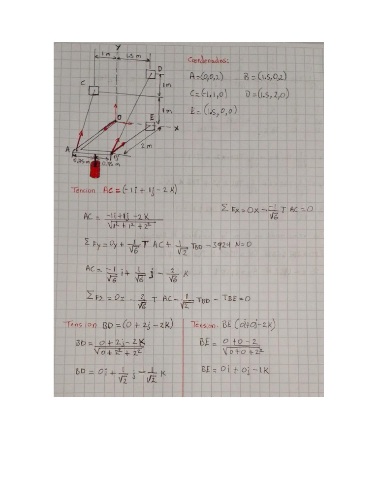 Estatica Pregunta 1 | PDF