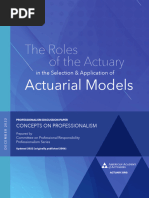 Academy Actuarial Memorandum Practice Note | PDF | Actuary | Insurance