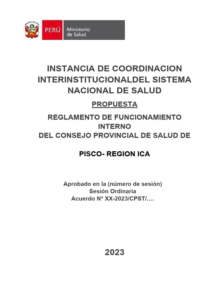 Reglamento de Funcionamiento Interno CPS | PDF | Comisión Europea | Alcalde