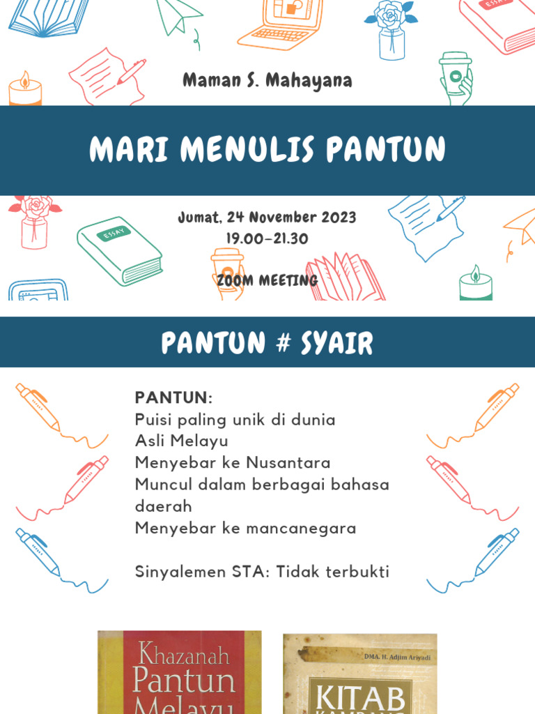 Materi Mari Menulis Pantun-1 | PDF