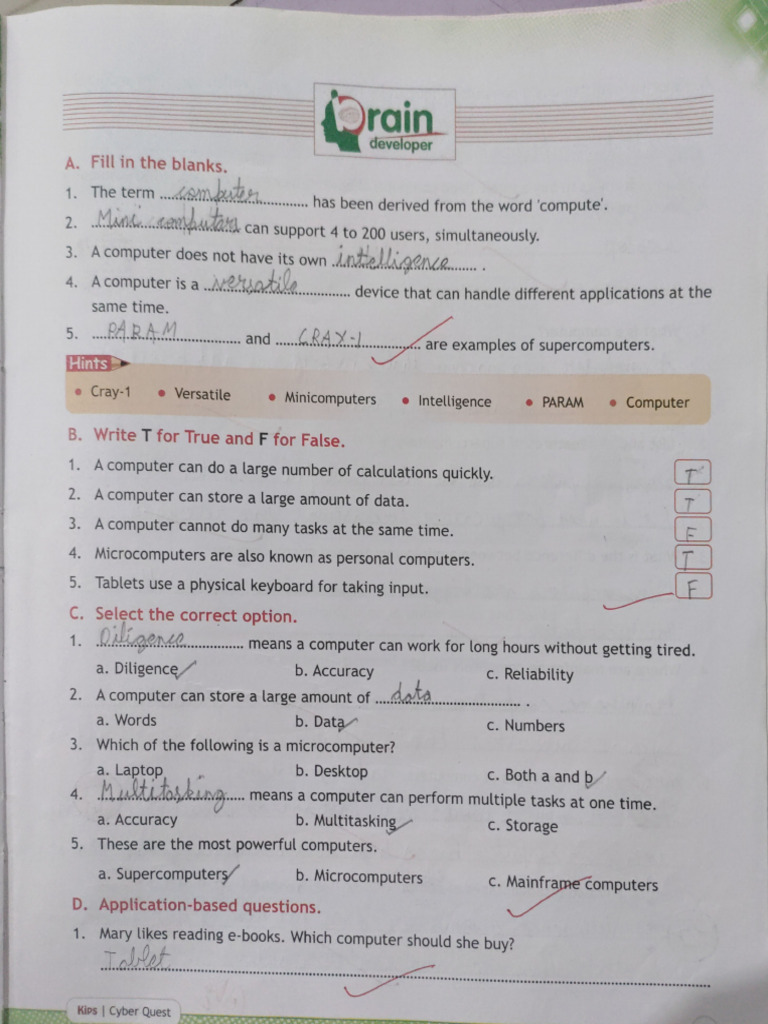 Final Class III Book Work | PDF