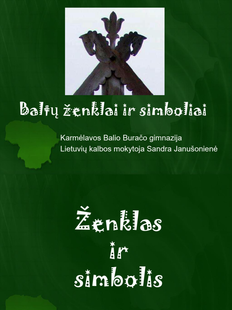 Sandra Janusoniene - Baltu Zenklai Ir Simboliai | PDF