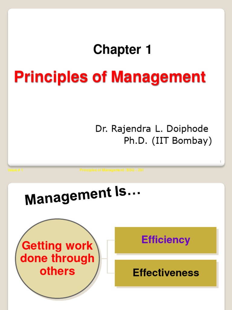1 Principles of Management | PDF | Employment | Business