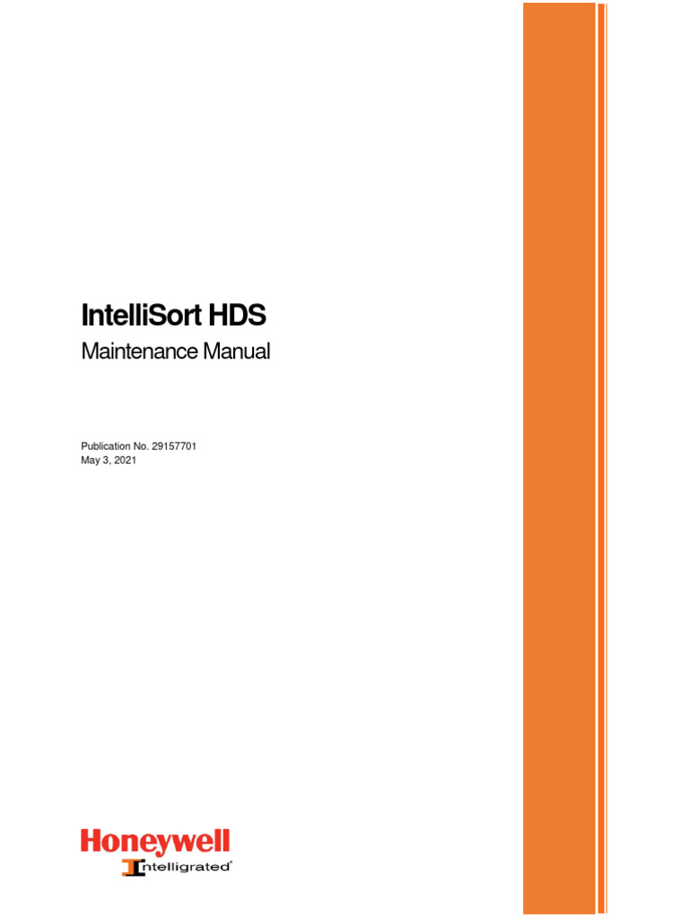 IntelliSort HDS Maintenance Manual | PDF | Manufactured Goods ...
