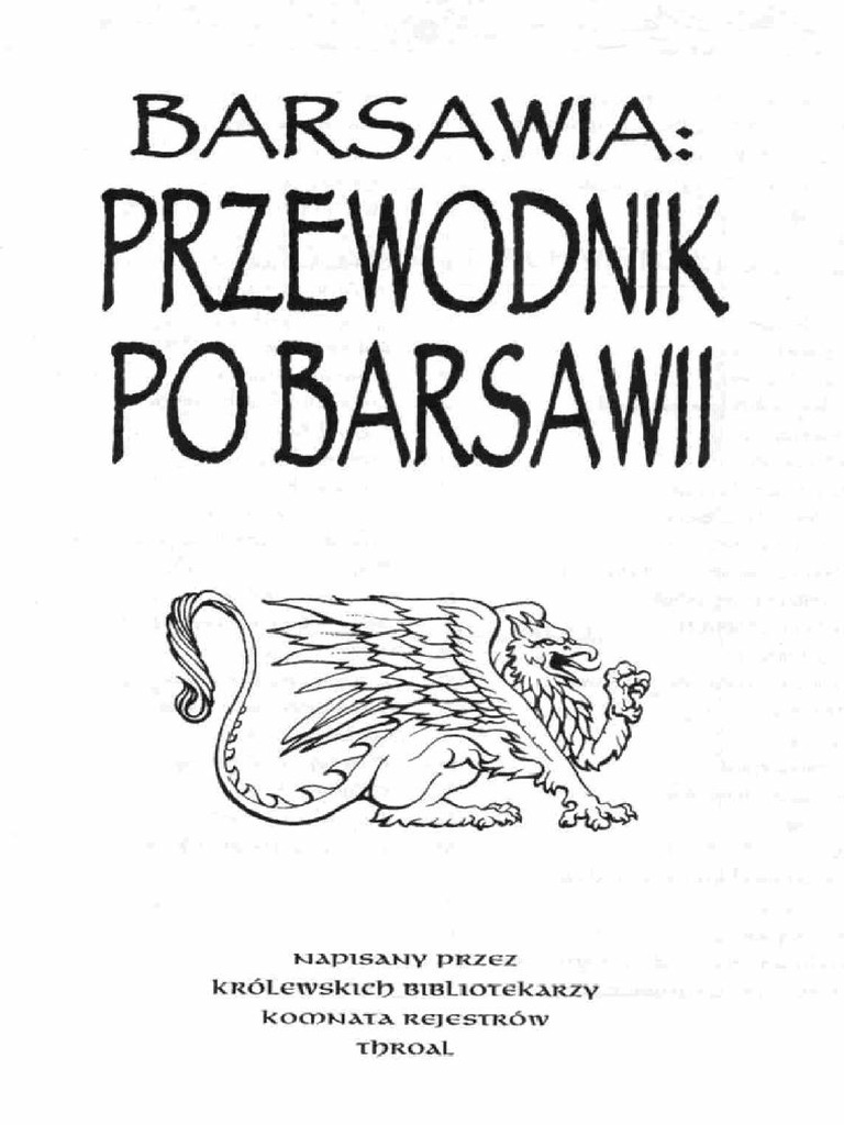Przewodnik Po Barsawii PDF | PDF Przewodnik Po Barsawii PDF | PDF
