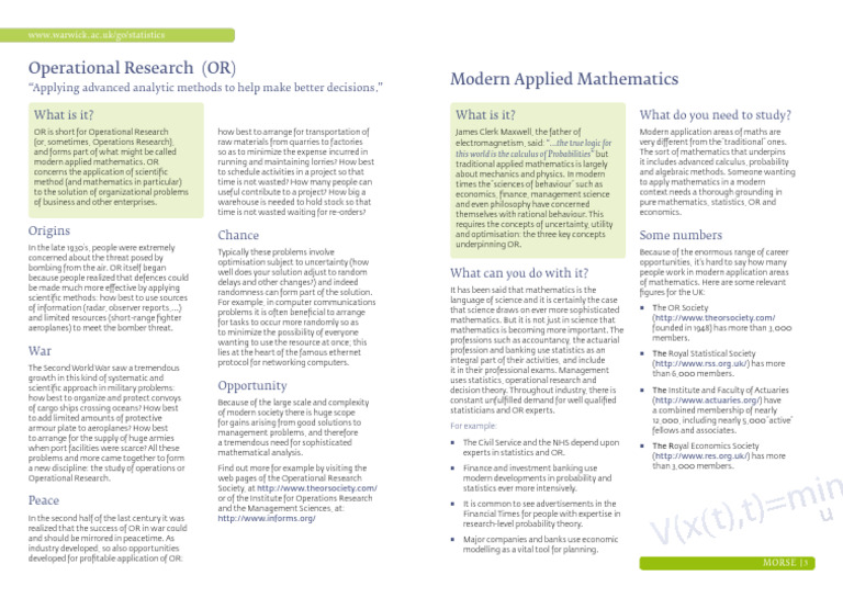 Operational Researchshort2016 | PDF | Mathematics | Operations Research