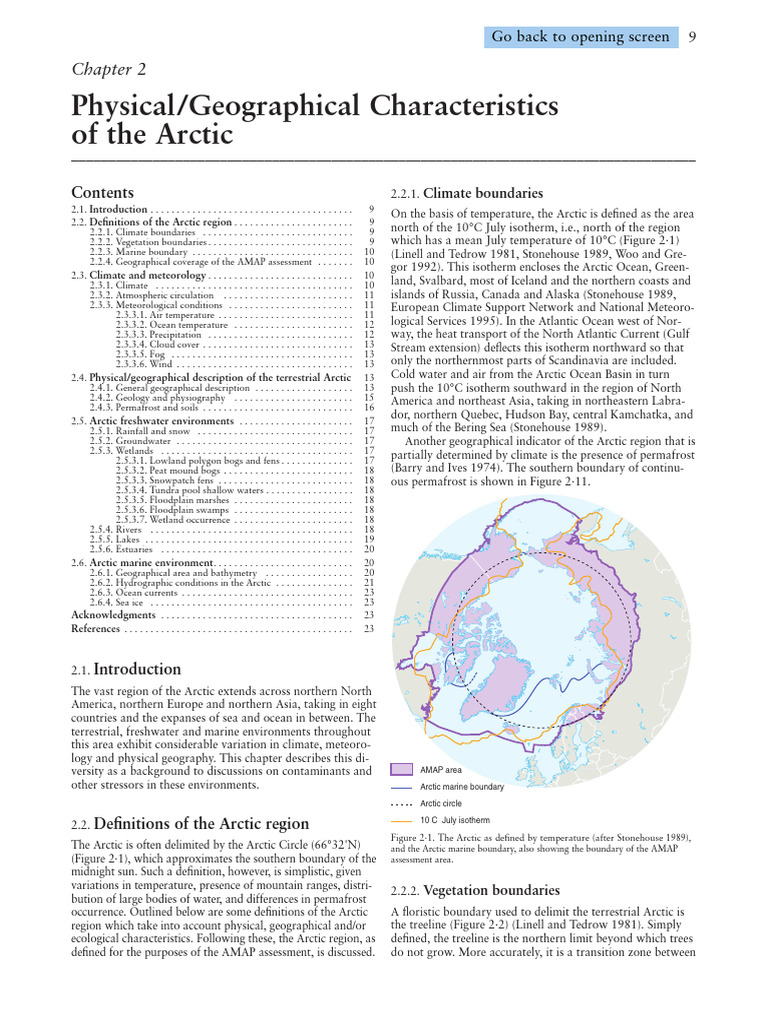 AAR-Ch02 PhysicalGeographical Characteristics of the Arctic | PDF ...