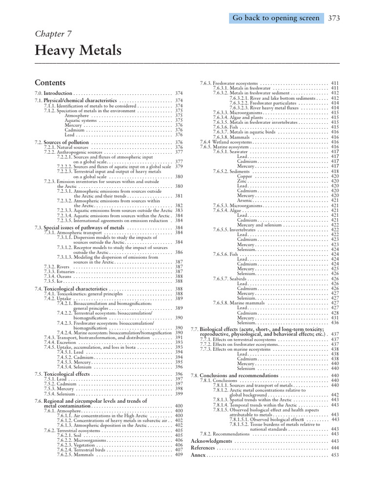 AAR-Ch07 Heavy Metals | PDF | Coordination Complex | Chemistry