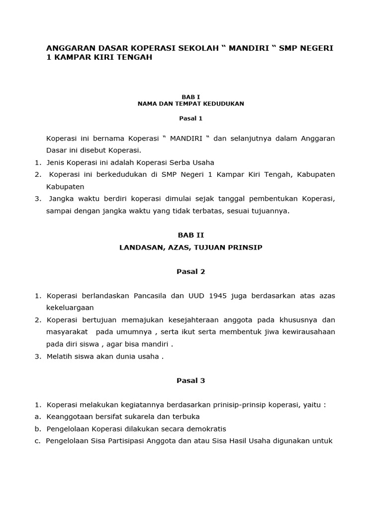 Ad-Art Koperasi Siswa | PDF