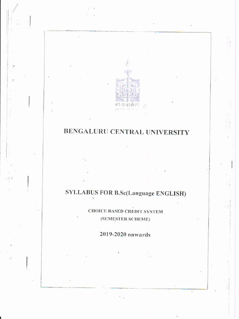 BSC English | PDF