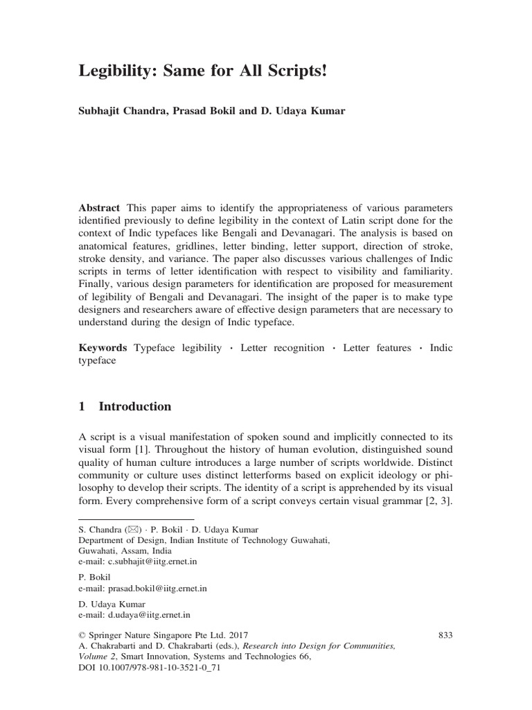 Legibility Same For All Scripts | PDF | Typography | Typefaces