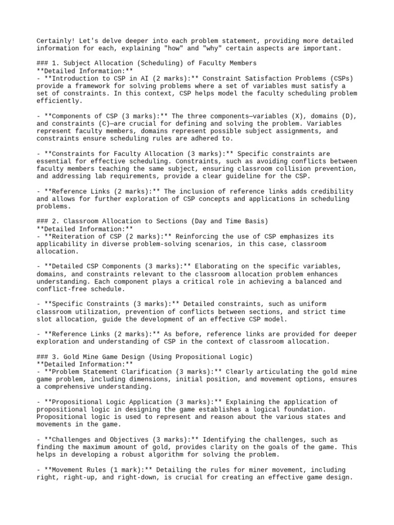 Ai Projects Questions 10marks | PDF | Load Balancing (Computing) | Logic