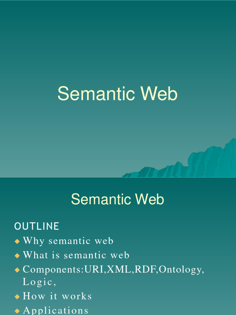 Chapter6 - WI - Semantic Web | PDF | Semantic Web | World Wide Web